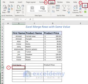 Excel Merge Rows With Same Value Ways ExcelDemy