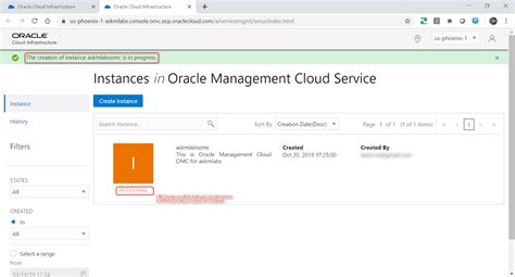 oracle management cloud omc instance creation in oracle cloud askmlabs