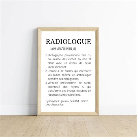 Radiologist Definition Poster Minimalist Radiology Poster