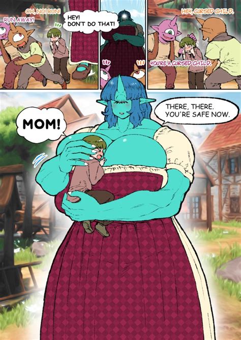 Rule 34 Amano Jack Blue Hair Blue Skin Brown Hair Cute Cyclops Larger