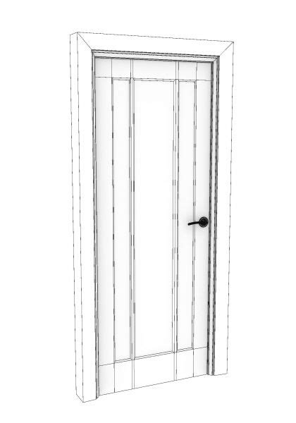 Porte En Chêne Avec 3 Vitrages 3ds Max Et Modèle Fbx Thousands Of