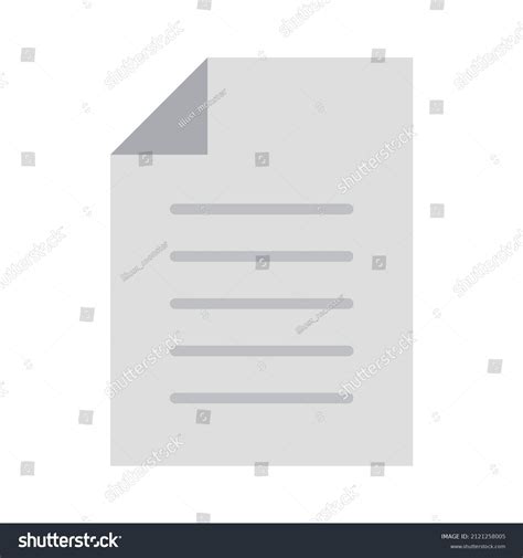 Simple File Icon Memo Icon Vectors Stock Vector Royalty Free 2121258005 Shutterstock