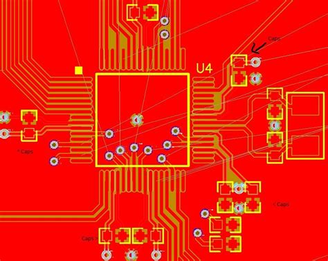 questions on caps near the mcu and placement of the oscillator