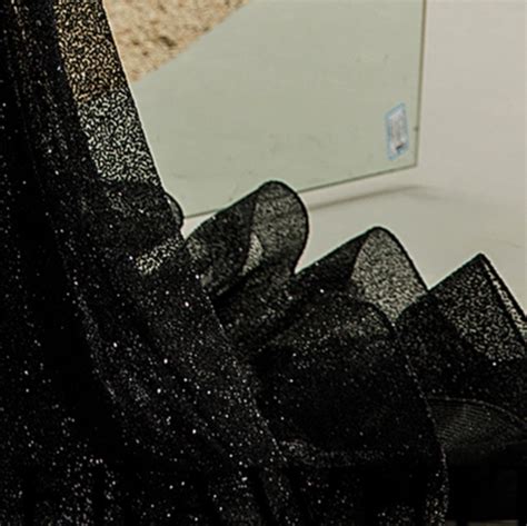 Romantic Black Glitter Tulle Corset Bridal Dress Tullelux Bridal