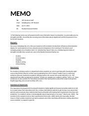 FINAL MEMO CMNS Docx MEMO To UFV Faculty Staf From Sahaldeep Rai UFV Babe Date Jan