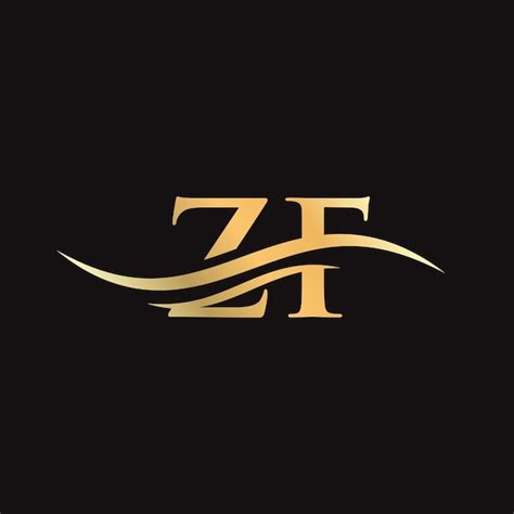 비즈니스 및 회사 정체성을 위한 Zf 연결 로고 Creative Letter Zf 로고 벡터 프리미엄 벡터