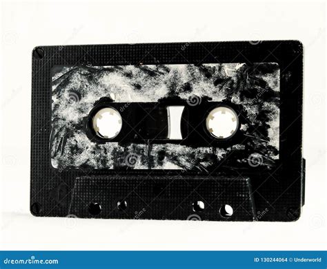 Old Audio Cassette Isolated On White Background Digital Photo Picture