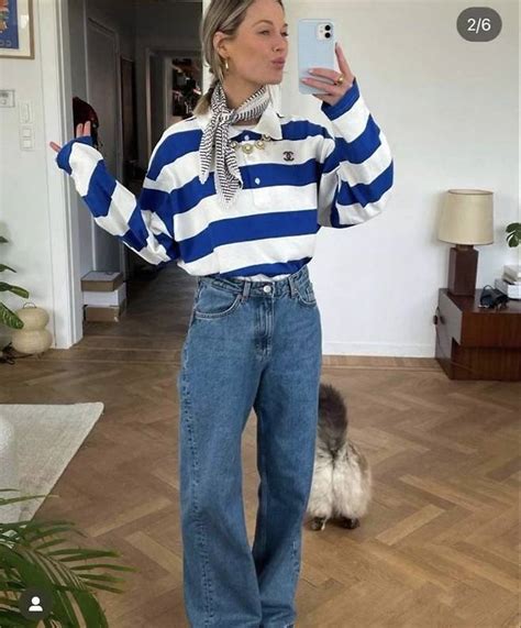 비온 뒤 입기 딱 좋은 스트라이프 코디 파이베트