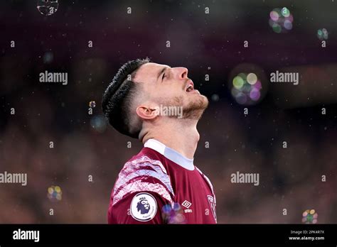 West Ham Uniteds Declan Rice Walks On To The Pitch Amid A Flurry Of