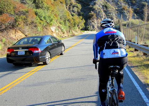 Crossing A Double Yellow Line To Pass Cyclists