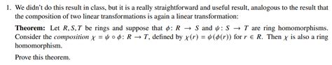 Solved Theorem Let Rst Be Rings And Suppose That ϕr→s