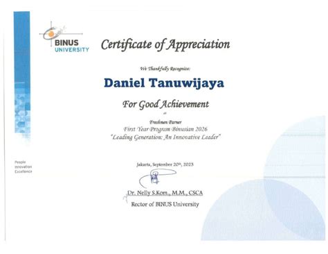 Daniel Tanuwijaya On Linkedin I Am Proud To Share That I Have