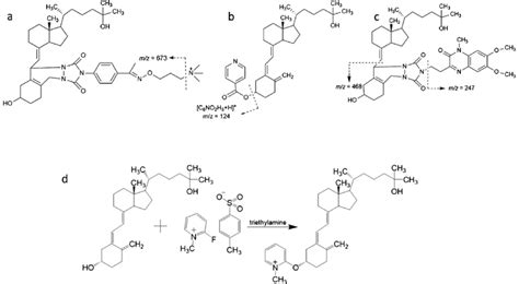 Fragmentation Patterns Of The Derivatization Products Of 25ohd 3