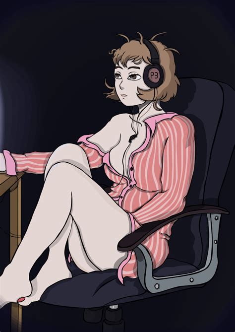 Toriumi Isako Persona Persona 3 Barefoot Brown Hair Chair