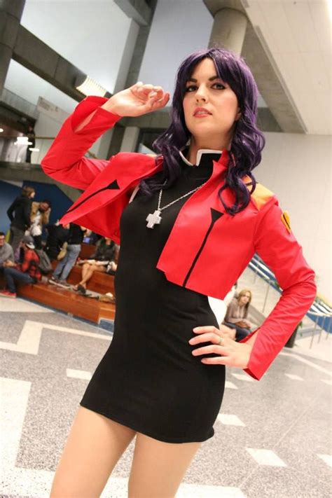 Anime Evangelion Neon Genesis Character Misato Katsuragi Cosplayer