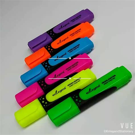 Multi Color Private Label Highlighter Pen Ink Refill And Blue Black
