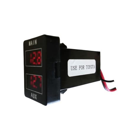 Dual Volt Meter 12 Volt Dc To Fit In Hilux Revo Fortuner Prado 150