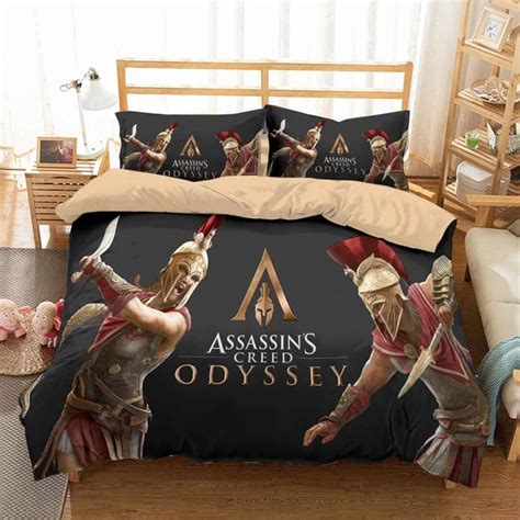 3d Customize Assassins Creed Odyssey Bedding Set Duvet Cover Set Bedr Three Lemons