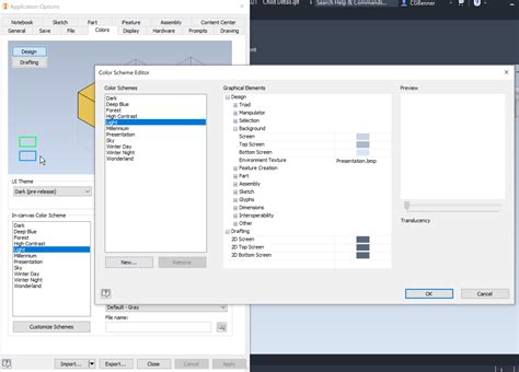 Solved Inventor 2021 Dark Mode Format Text Box Background Is Black And Cannot See The Text I