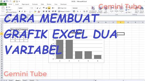 cara membuat grafik di microsoft excel dengan dua variabel tipsdantrikexcel youtube