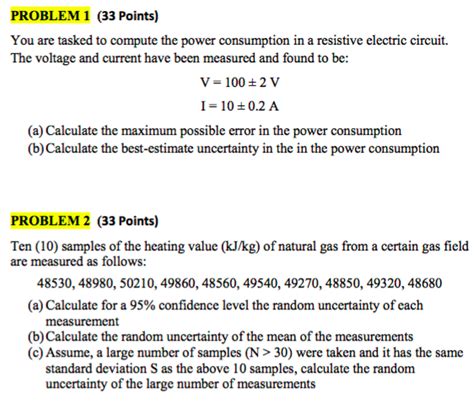 Solved You Are Tasked To Compute The Power Consumption In A