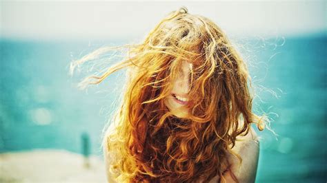 Redhead Face Blue Eyes Women Portrait Smiling Hd Wallpaper Rare