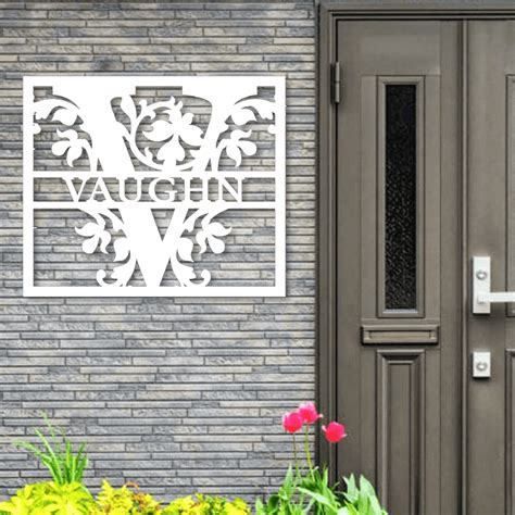 Custom Monogram Metal Art Wall Signs And Home Decor Made In The Usa Kands Design Elements