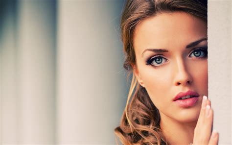 Wallpaper Face Women Model Long Hair Fashion Nose Spring Skin Head Supermodel Beauty