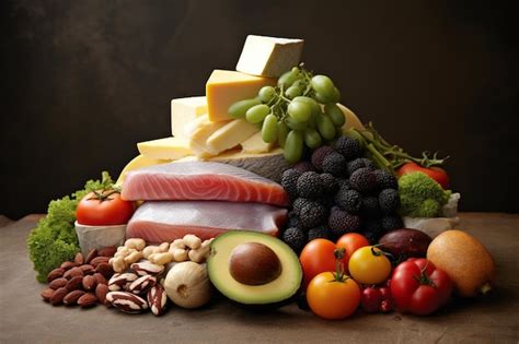 Premium Photo Main Food Groups Macronutrients