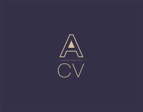 Acv Letter Logo Design Modern Minimalist Vector Images 19584559 Vector