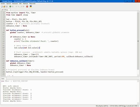 Přerušení na ESP32 pomocí MicroPythonu Fyzikální kabinet FyzKAB