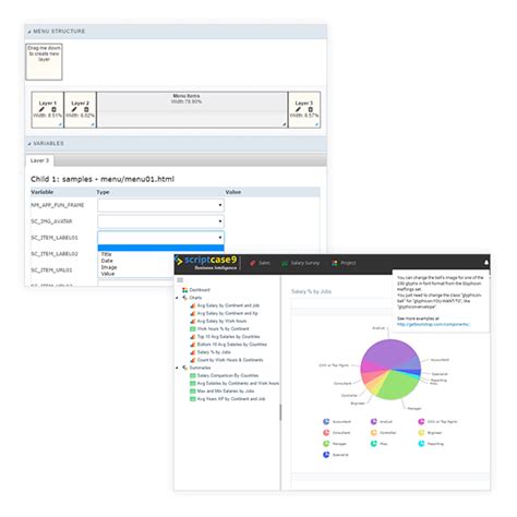 Menus Recursos Scriptcase