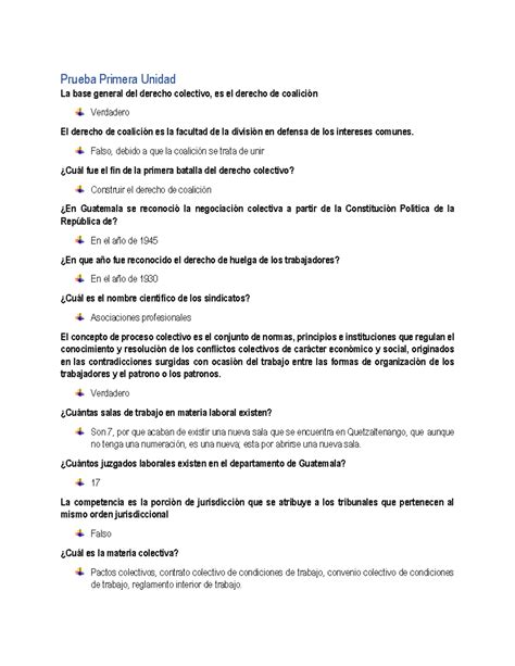 Cuestionario Segundo Parcial Derecho Procesal Del Trabajo Ii Prueba