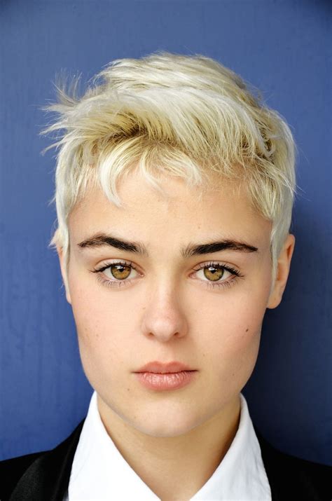 Stefania Ferrario Wallis Day Short Hair Characters With Blonde Pixie