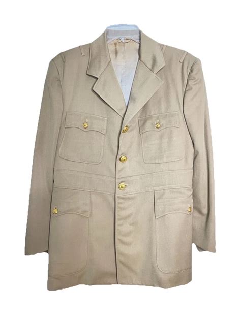 Original Wwii Us Army Officer Class A Uniform Jacket Summer Khaki Ww Ii £6705 Picclick Uk