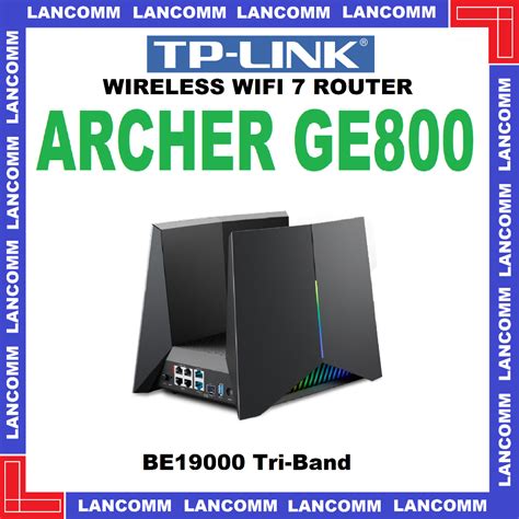 Tp Link Archer Ge800 Be19000 Tri Band Wi Fi 7 Gaming Router Shopee