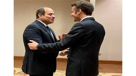 السيسي يلتقي ماكرون على هامش مؤتمر بغداد للتعاون والشراكة مصراوى