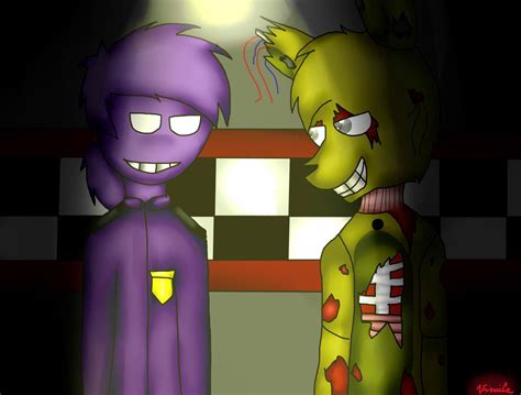 Springtrap And Purple Guy By Viniecz On Deviantart