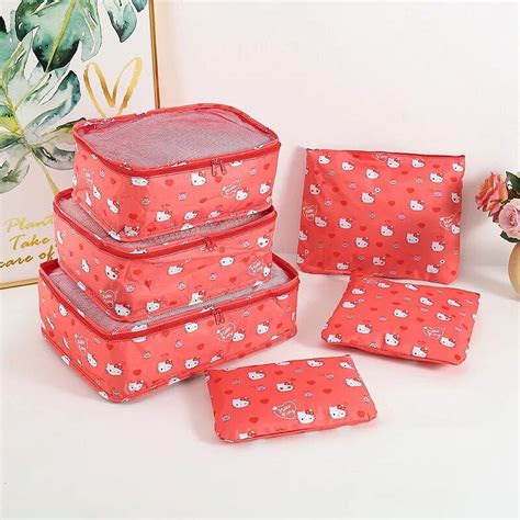 Hello Kitty Storage Bag Cartoon Water Proof Travel Storage