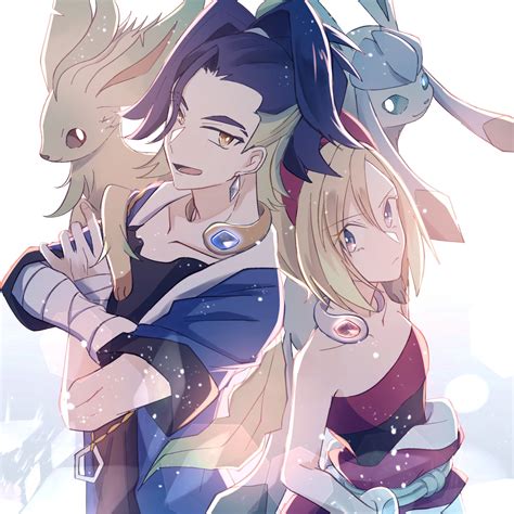 Glaceon Irida Leafeon And Adaman Pokemon And 2 More Drawn By Yoru