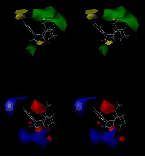 Stereoview Of The Comfa Contour Plot From The Pls Analysis Above