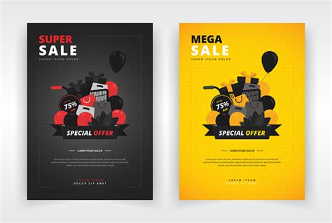 블랙 프라이데이 계절 또는 기타 판매 이벤트를 위한 포스터 전단지 또는 전단지 템플릿 검은색에 대한 스톡 벡터 아트 및 기타 이미지 검은색 광고 금요일 Istock