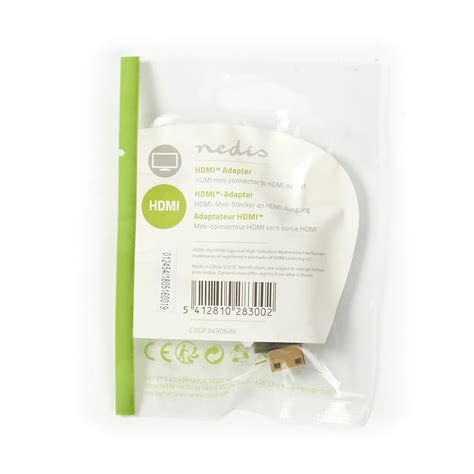 Hdmi™ Adapter Hdmi™ Mini Connector Hdmi™ Female Gold Plated