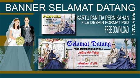 Contoh Banner Selamat Datang Pernikahan Banner Aja Ri