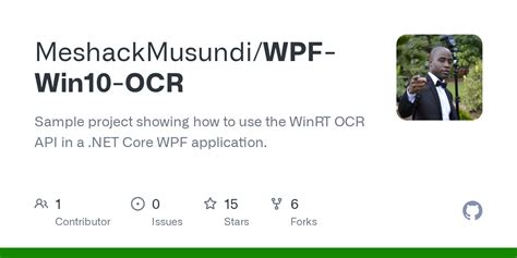 Github Meshackmusundiwpf Win10 Ocr Sample Project Showing How To Use The Winrt Ocr Api In A