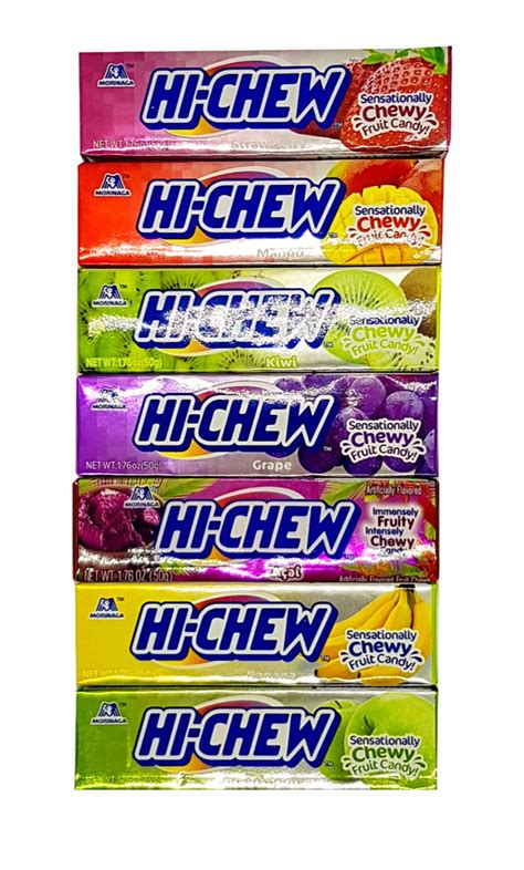 Hi Chew Stick Chewy Fruit Candy By Morinaga 7 Assorted Flavors 2 Each