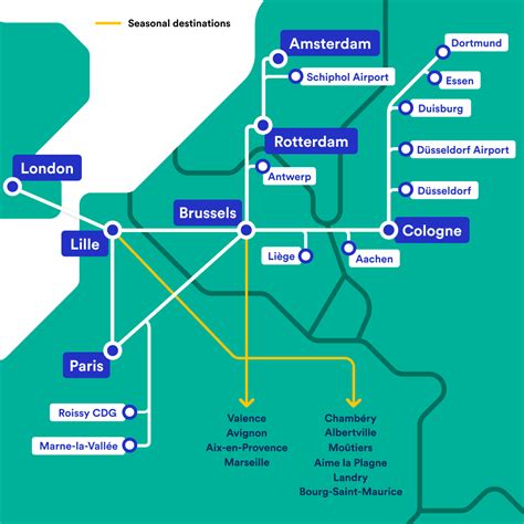 Eurostar Car Routes