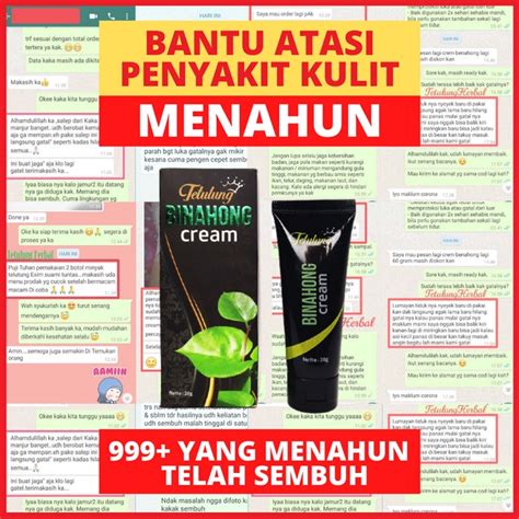 Jual New Binahong Cream 20gr Obat Salep Gatal Kulit Selangkangan