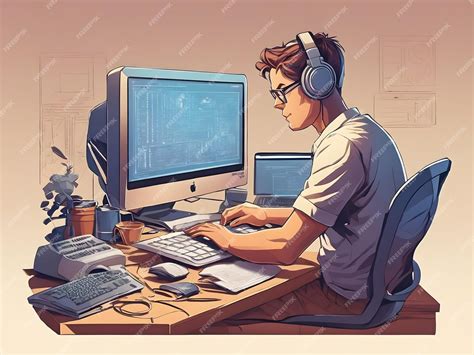 Premium Ai Image Illustration Of Computer Programming