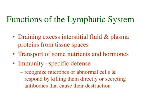 PPT Lymphatic System PowerPoint Presentation Free Download ID
